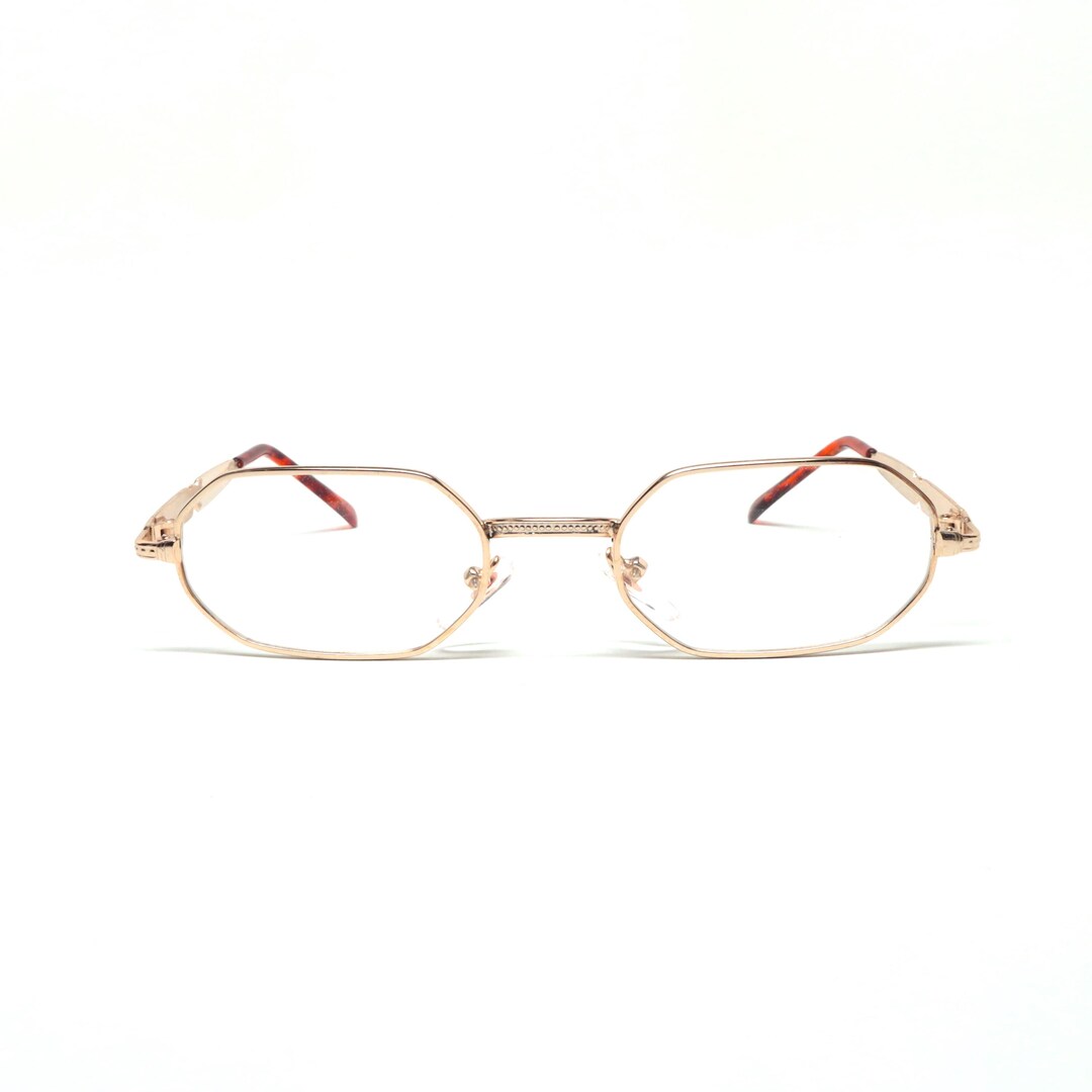 Vintage Minimalist Wire Geometric Metal Frames - 24kgp Gold - Etsy