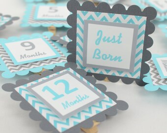 Grey chevron banner | Etsy