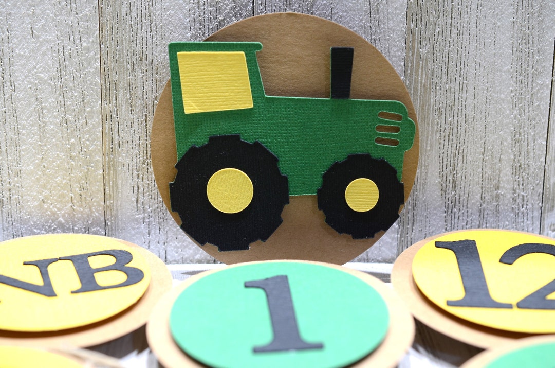 Tractor 1st Birthday Photo Banner: Farm Theme Party Decor - Etsy