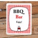 Baby-q Table Signs Pack, DIY Printable Baby Shower Signs, BBQ Theme ...