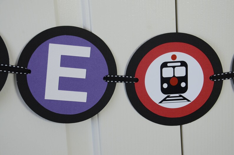 Subway Welcome Baby Banner Subway Banner Subway Theme - Etsy