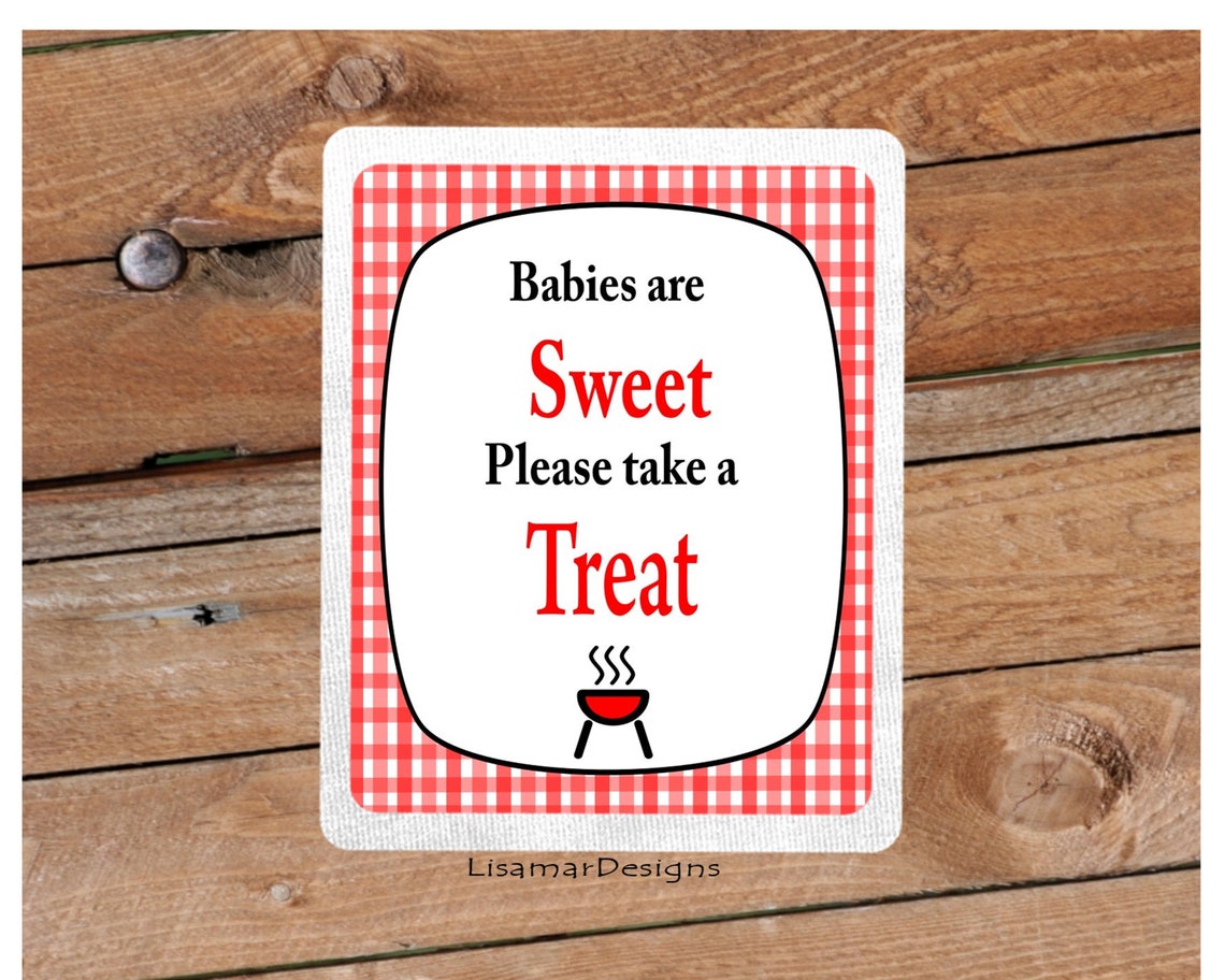 Baby-q Table Signs Pack DIY Printable Baby Shower Signs BBQ - Etsy