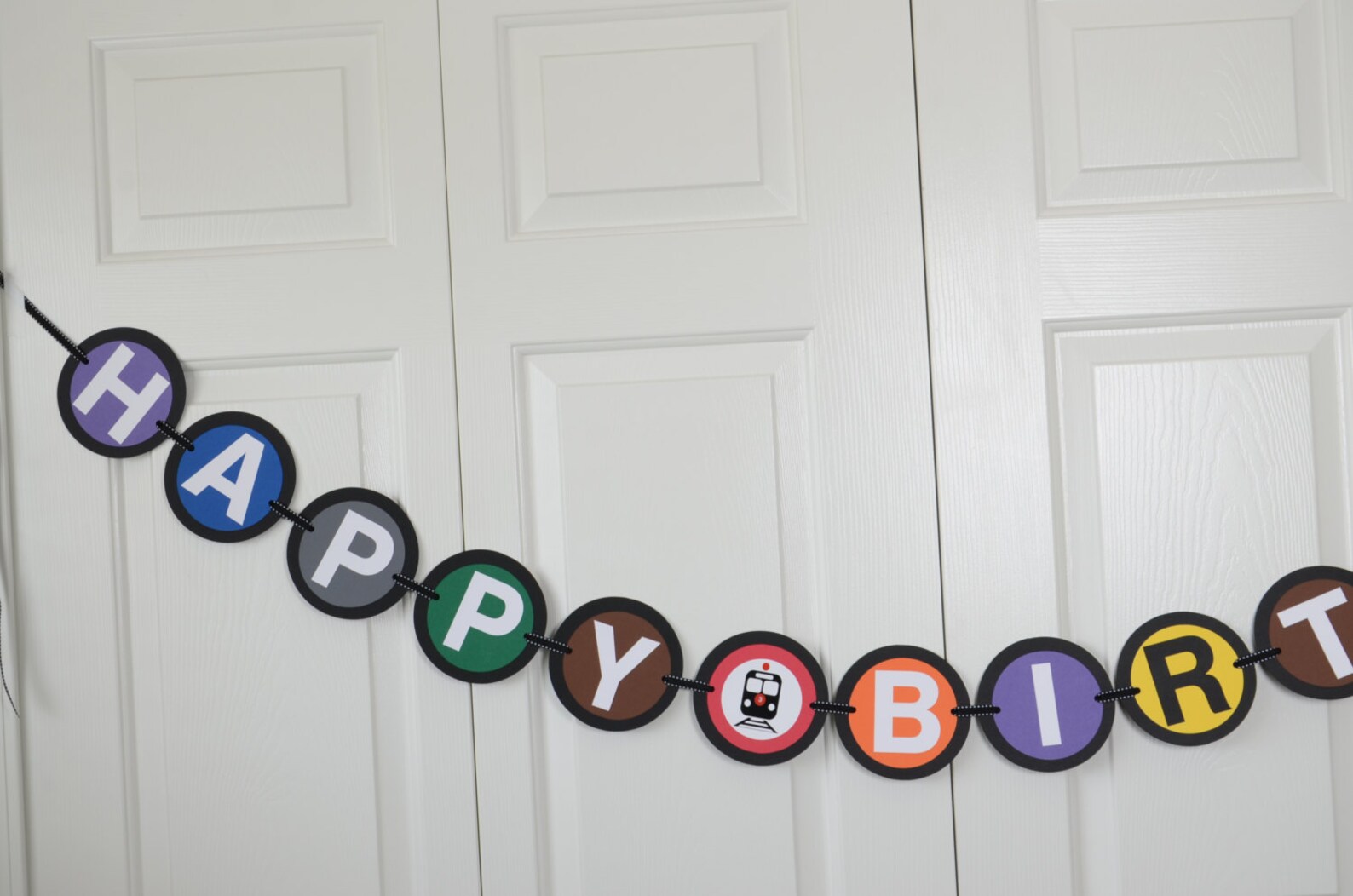 Subway Happy Birthday Banner Subway Banner Subway Theme - Etsy