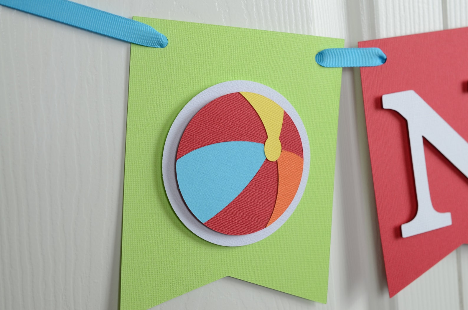 Beach Ball ONE Banner, Beach Ball Birthday, 1st Birthday Banner, Beach ...