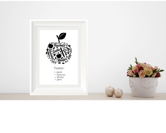 Teacher Appreciation Gift Sign Printable Instant Download - Etsy