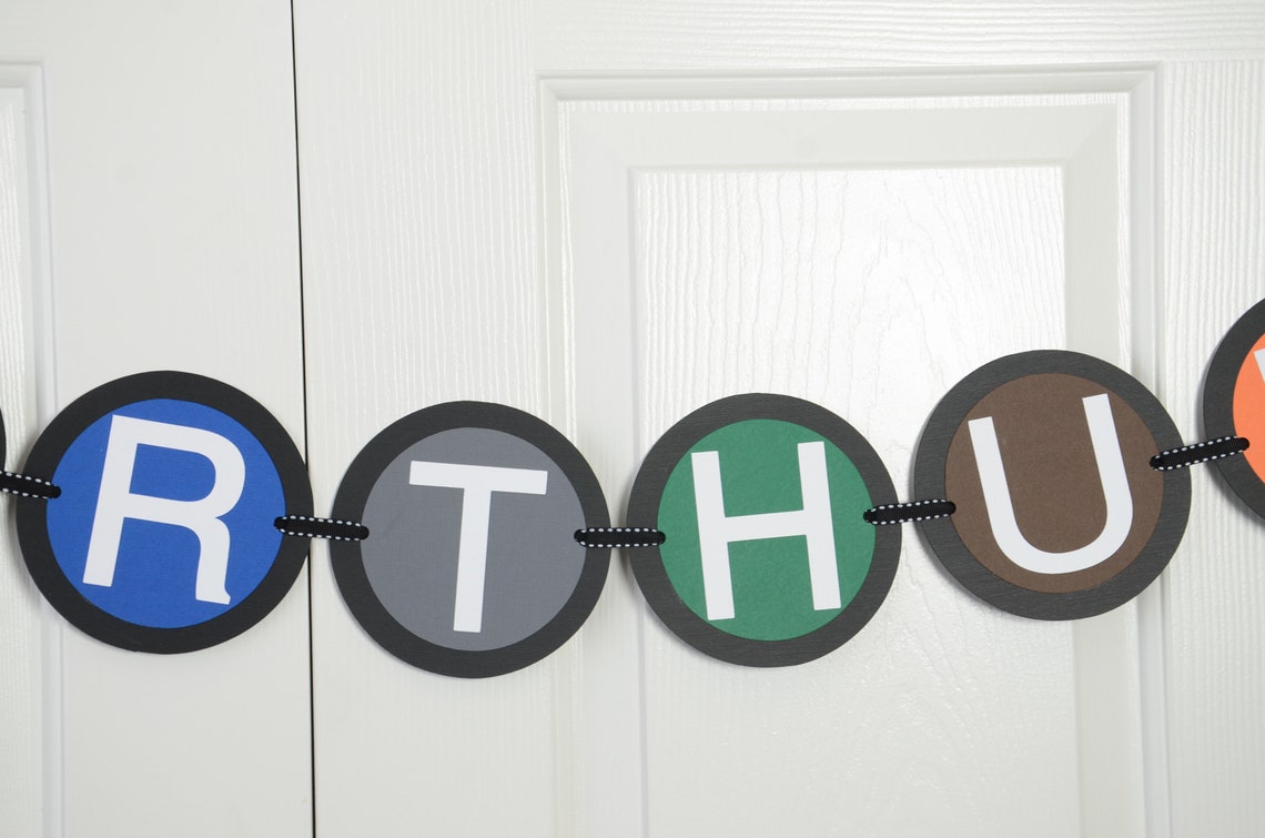 Subway Name Banner Subway Banner Subway Theme Purple - Etsy