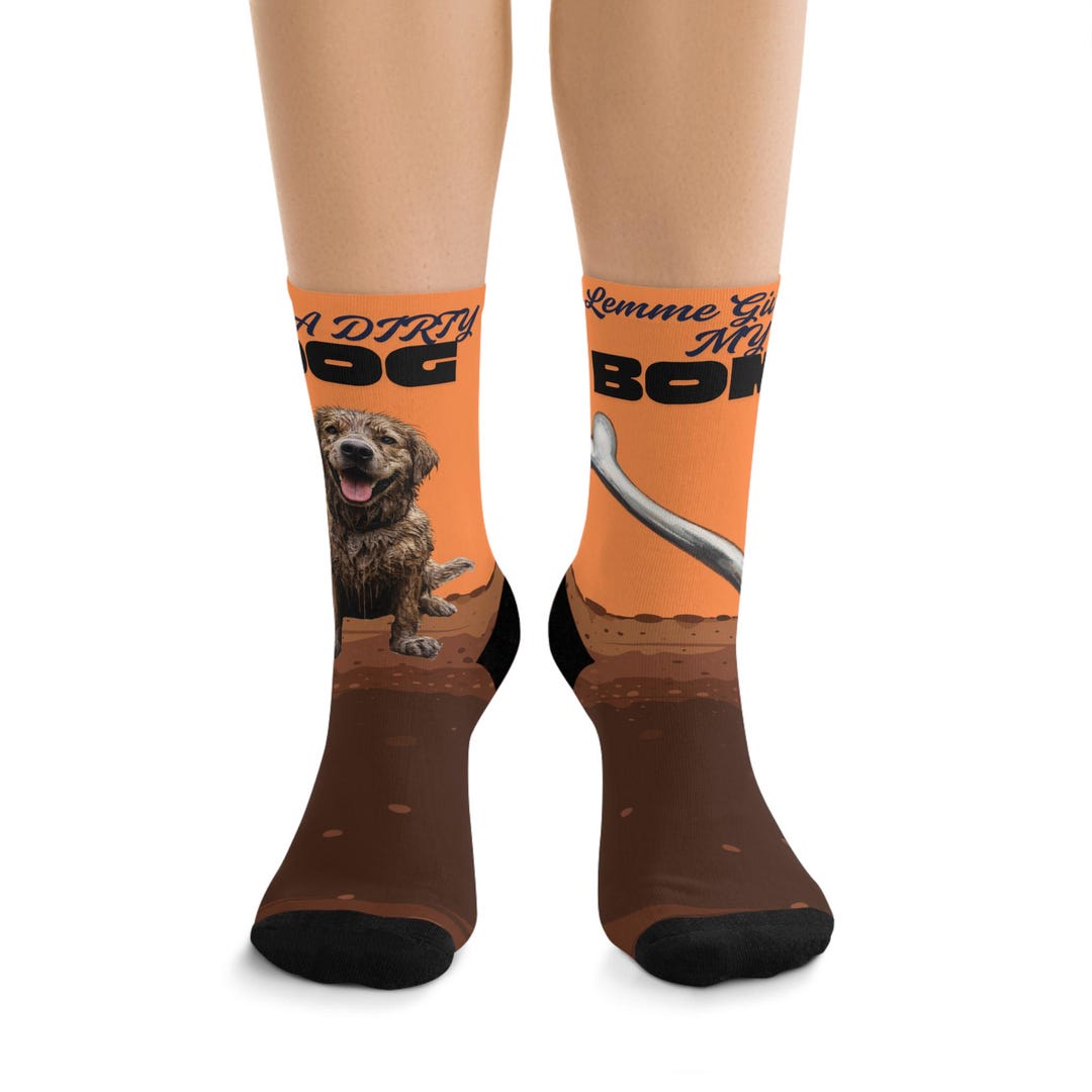 Funny Dog Socks - Etsy