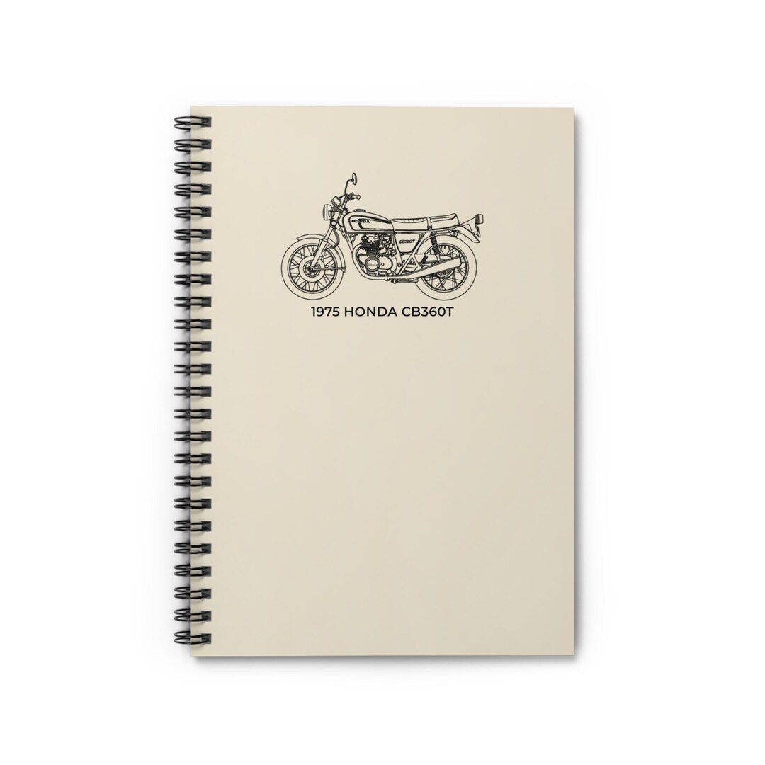 Honda CB360T Notebook – Vintage Motorcycle Line Art (1975) - Etsy Australia