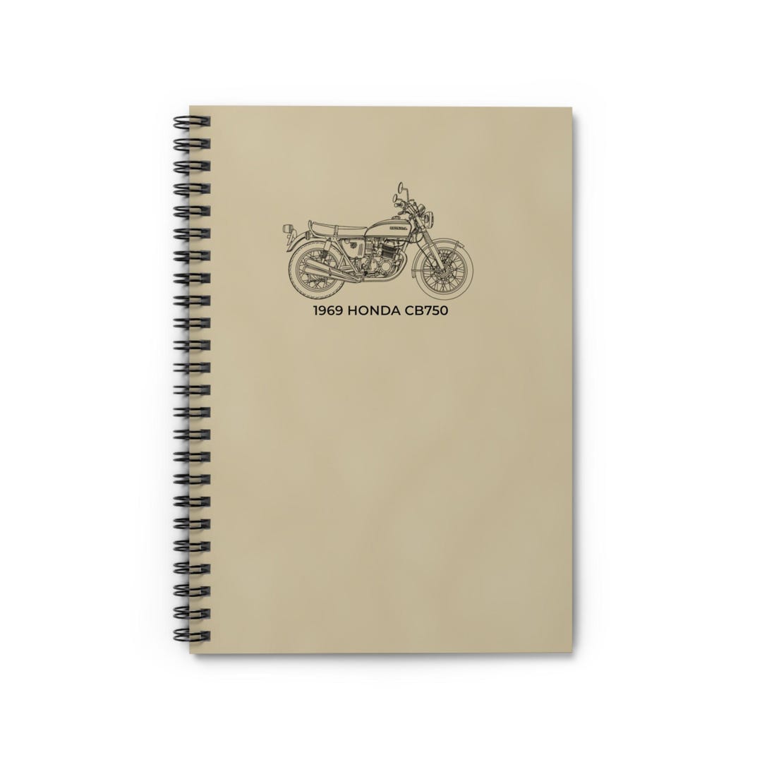 Honda CB750 Notebook – Vintage Motorcycle Line Art (1969) - Etsy