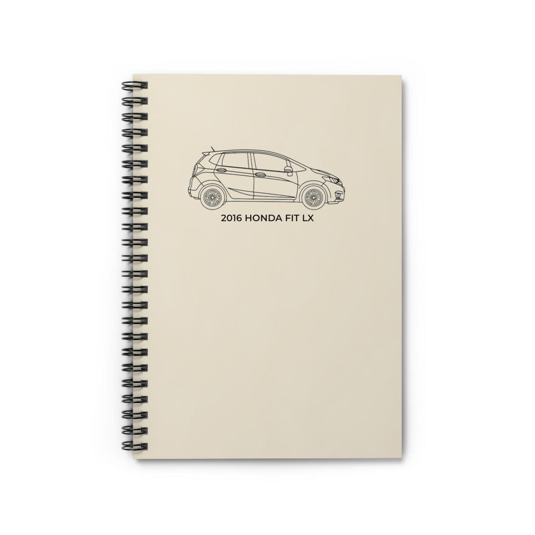 Honda Fit Notebook – JDM Hatchback Line Art (2016) - Etsy