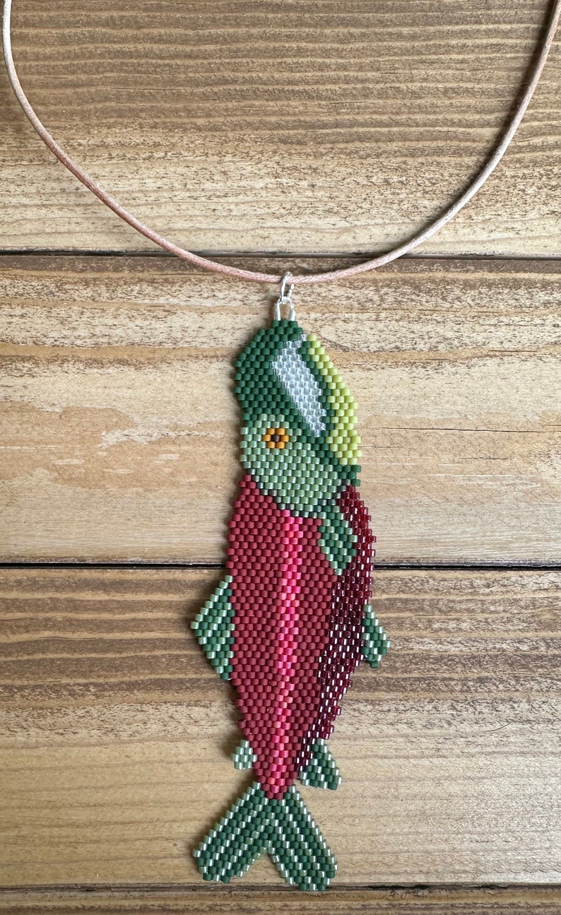 Sockeye Salmon Brick Stitch Pattern PDF - Etsy