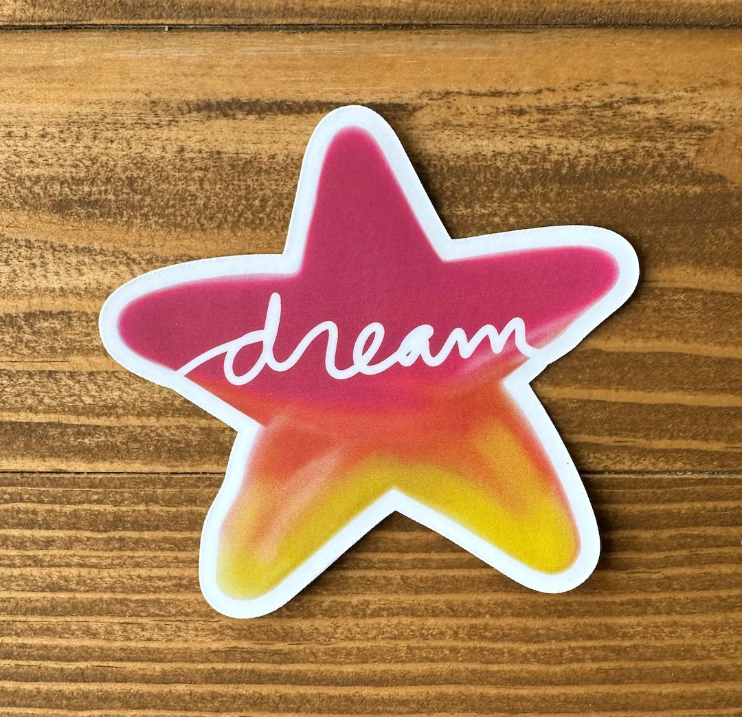 Dream Star Original Digital Art Sticker ~ Vinyl Matte Laminate ...