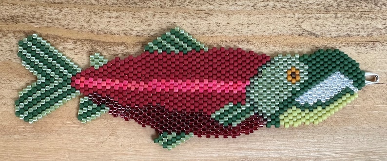 Sockeye Salmon Brick Stitch Pattern PDF - Etsy
