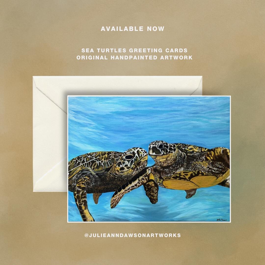 Together in the Tide – Sea Turtle Greeting Cards | Pack of 10 Folded ...