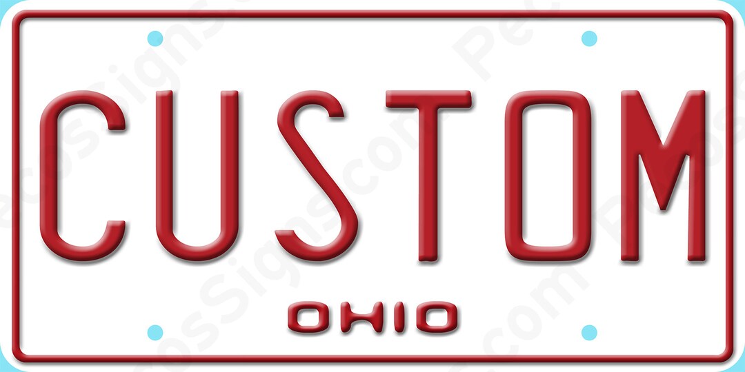 Ohio Custom Novelty License Plate With Any Name You Want Made in USA ...