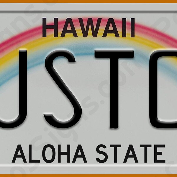 Hawaii Auto Plate - Etsy