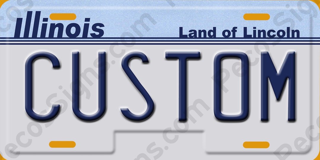 Custom Novelty Illinois License Plate With Any Name You Want Made in ...
