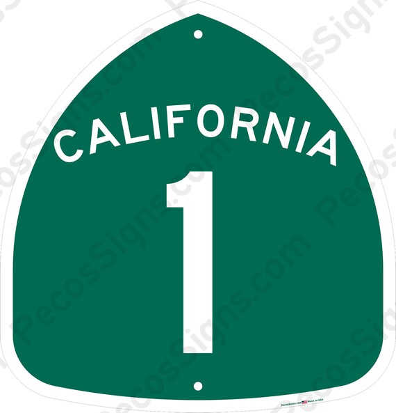 California State Novelty Highway Sign Choose Hwy Number/Size | Etsy