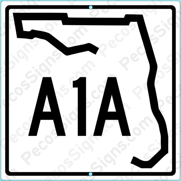 Florida A1a Sign - Etsy