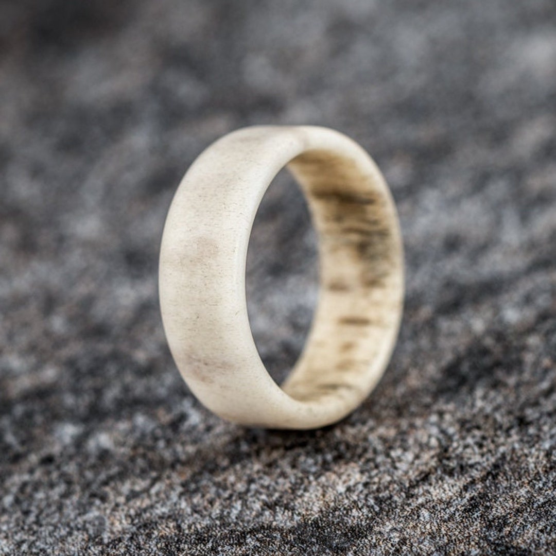 Elk Antler Ring, Elk Antler Rings, Unique Wedding Ring, Natural Shed ...