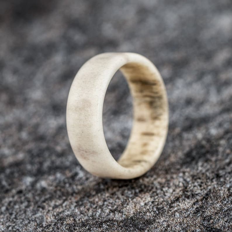 Elk Antler Ring Elk Antler Rings Unique Wedding Ring - Etsy