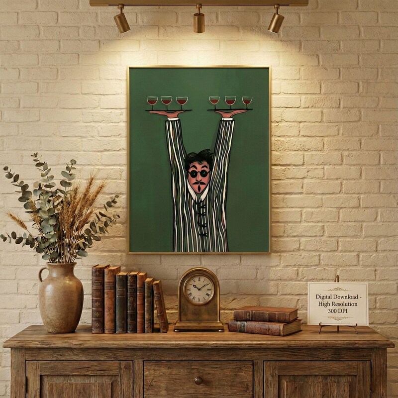French Waiter Wall Art - Etsy