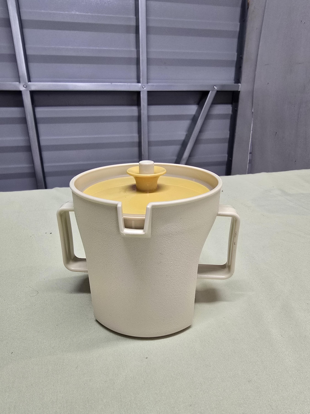 Vintage Tupperware Sugar Bowl Container and Almond Lid - Etsy