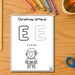 Christmas Letter Tracing Worksheet | Letter E Printable | Preschool ...