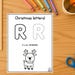 Christmas Letter Tracing Worksheet | Letter R Printable | Preschool ...