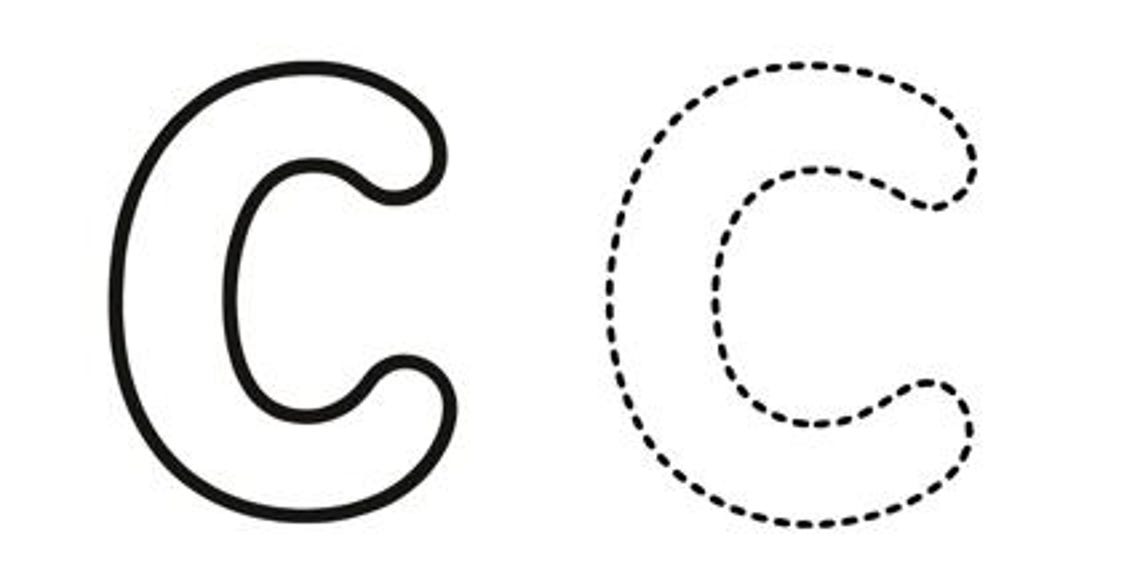Christmas Letter Tracing Worksheet | Letter C Printable | Preschool ...