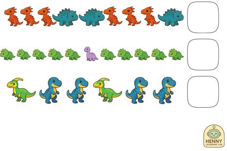 Dinosaur Pattern Worksheet | Preschool Sequencing Activity (PDF) - Etsy
