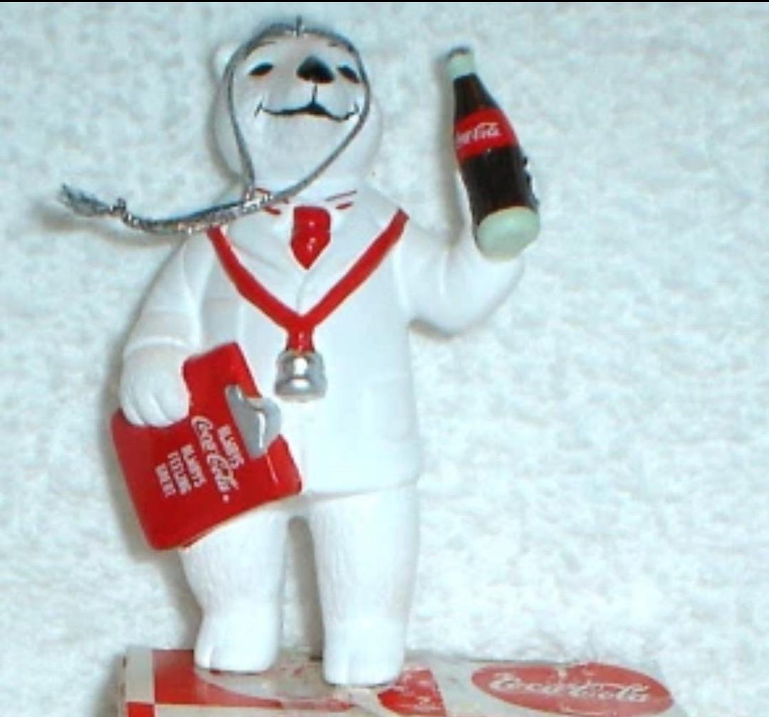 Coca Cola Coke Polar Bear Always a Doctor Christmas Ornament in ...