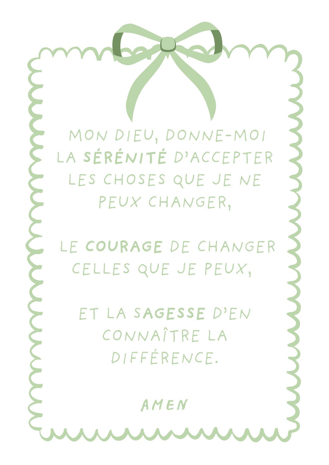 Priere De La Serenite