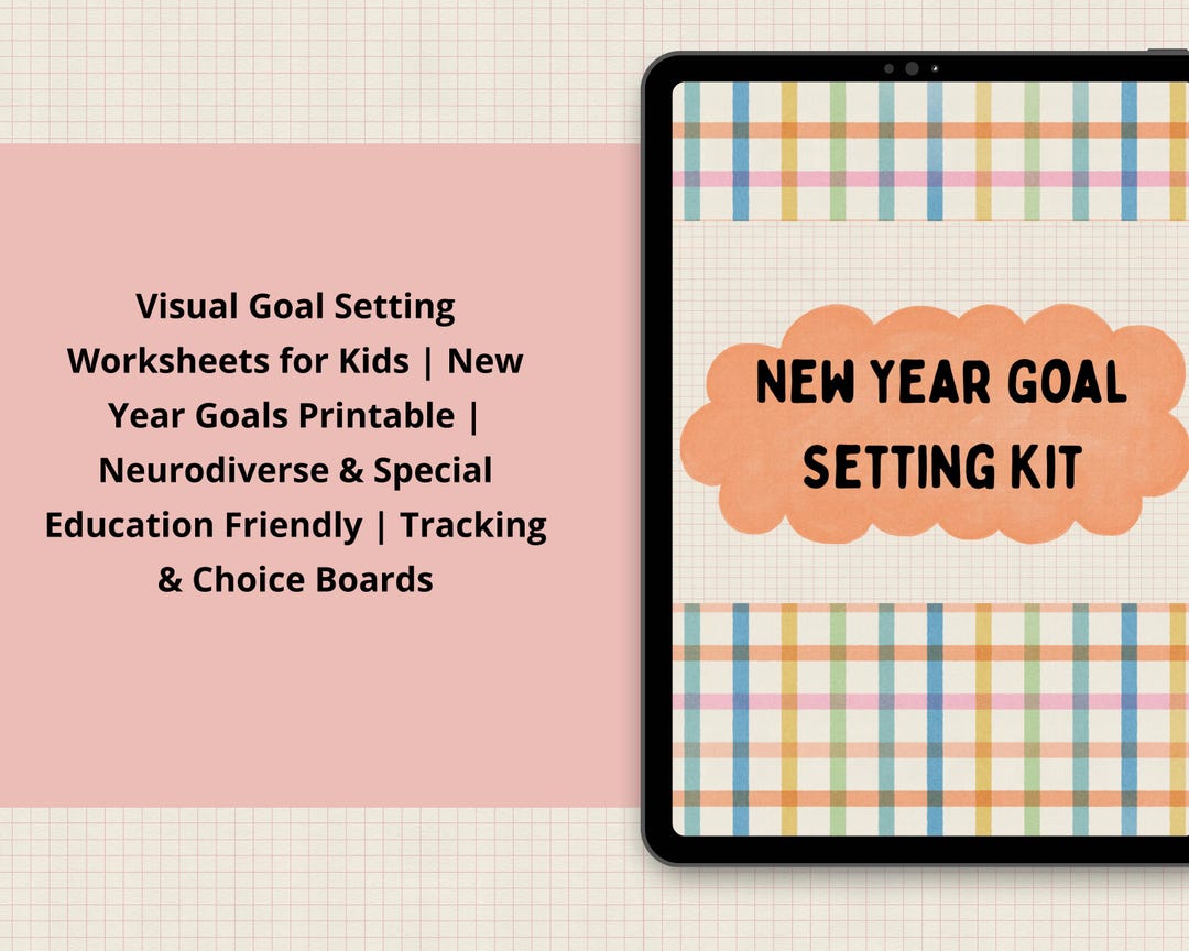 Visual Goal Setting Kit for Kids | Neurodiverse Learners (PDF Pattern ...