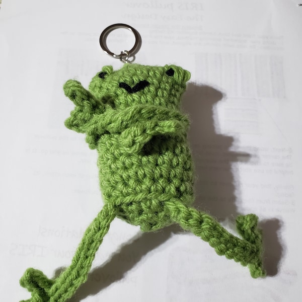 Crochet Frog Keychain - Etsy