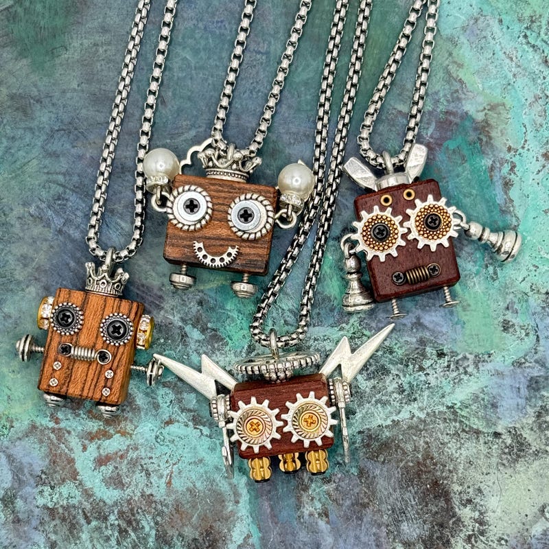 Robot Jewelry - Etsy