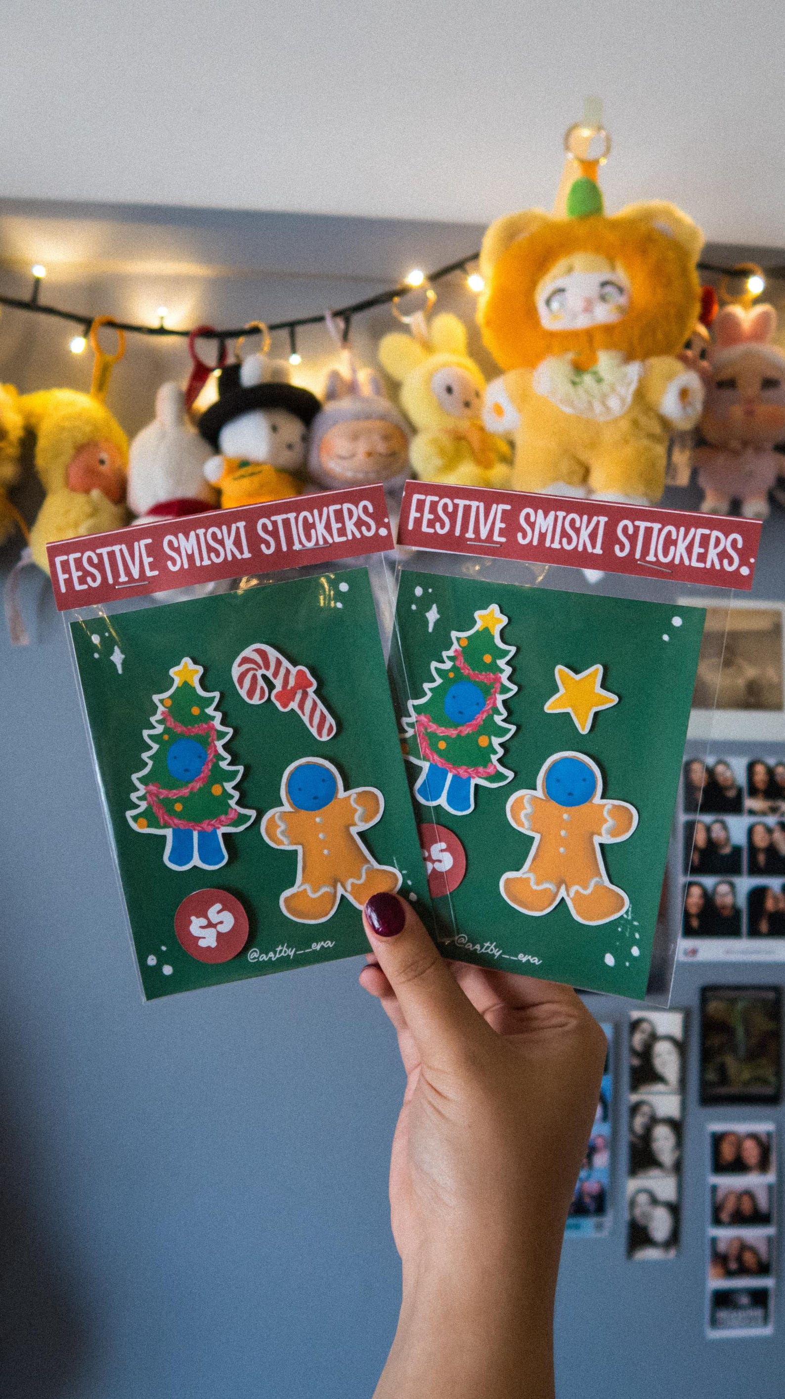 Festive Smiski Sticker Packs - Etsy