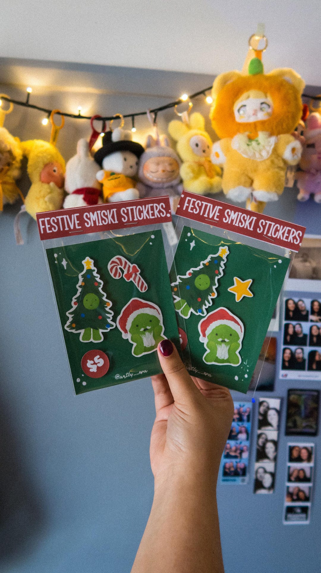 Festive Smiski Sticker Packs - Etsy