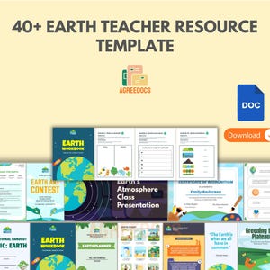 40+ Earth Teacher Resource Template, Editable Classroom and Homeschool ...