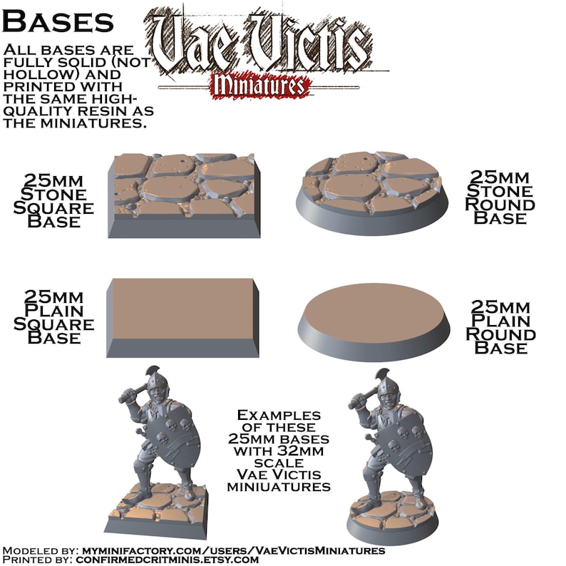 Mountain Men Mercenary Miniatures | 32mm Printed Resin | by Vae Victis ...