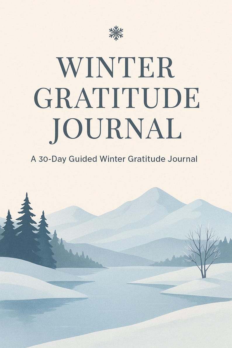 30-day Winter Gratitude Journal – Printable PDF - Etsy