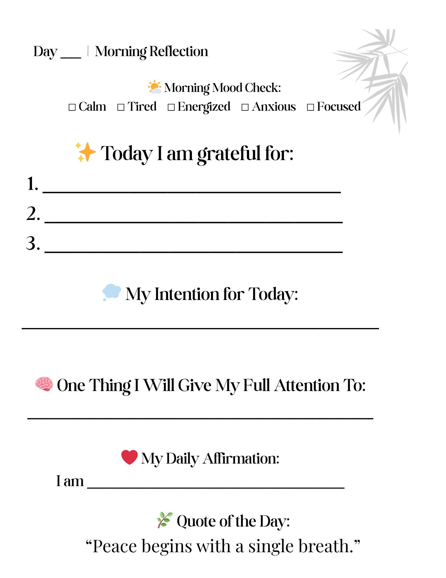 30-day Winter Gratitude Journal – Printable PDF - Etsy