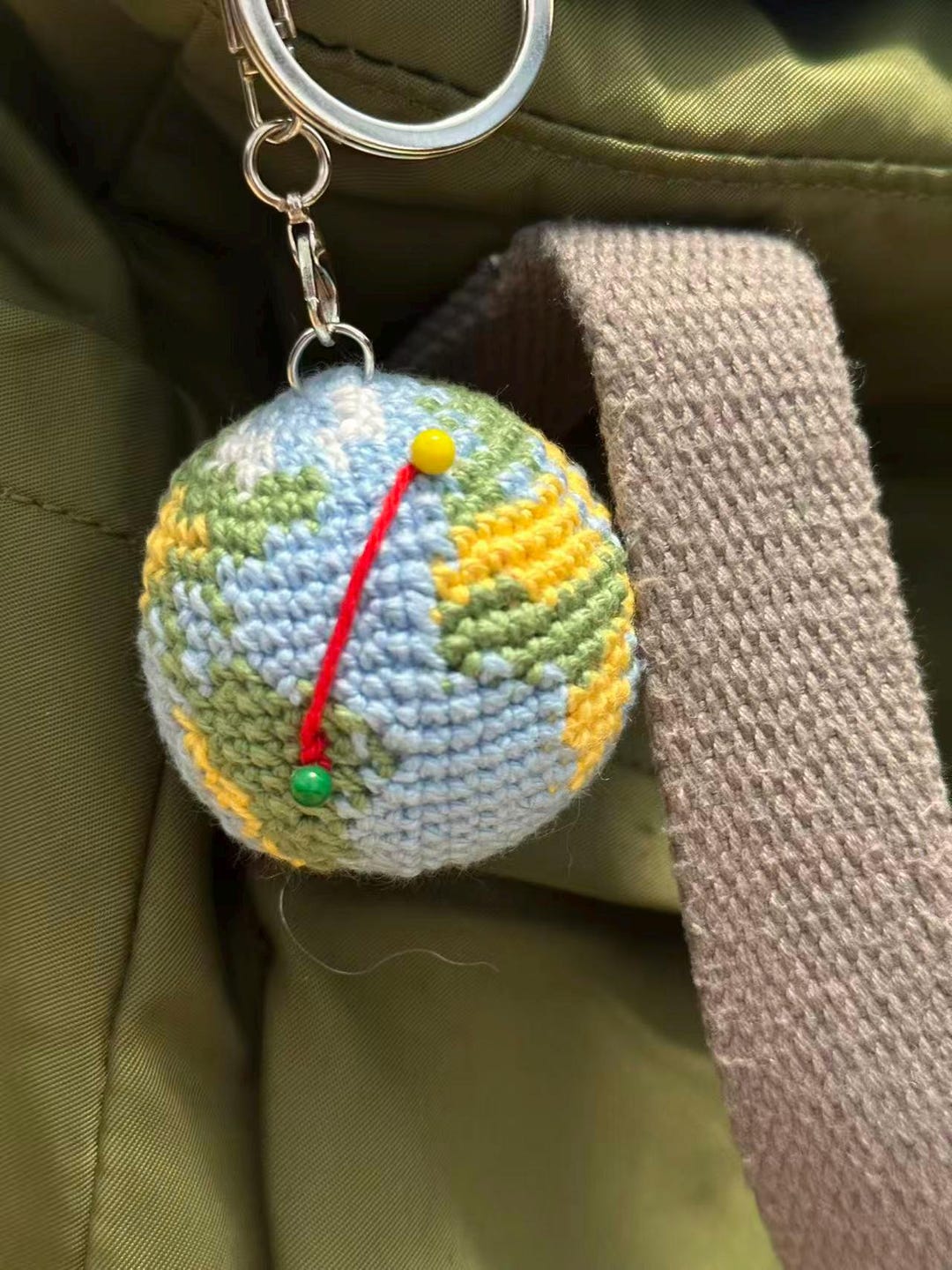 Personalised Earth Keychain | Custom Location Pins | Long-distance ...