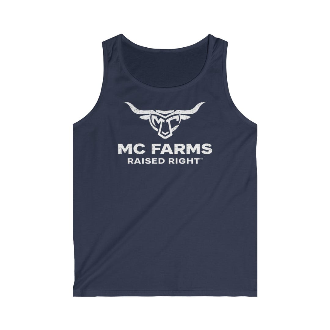 MC Farms Raised Right Tank Top | Ranch Logo Farming Tee - Etsy