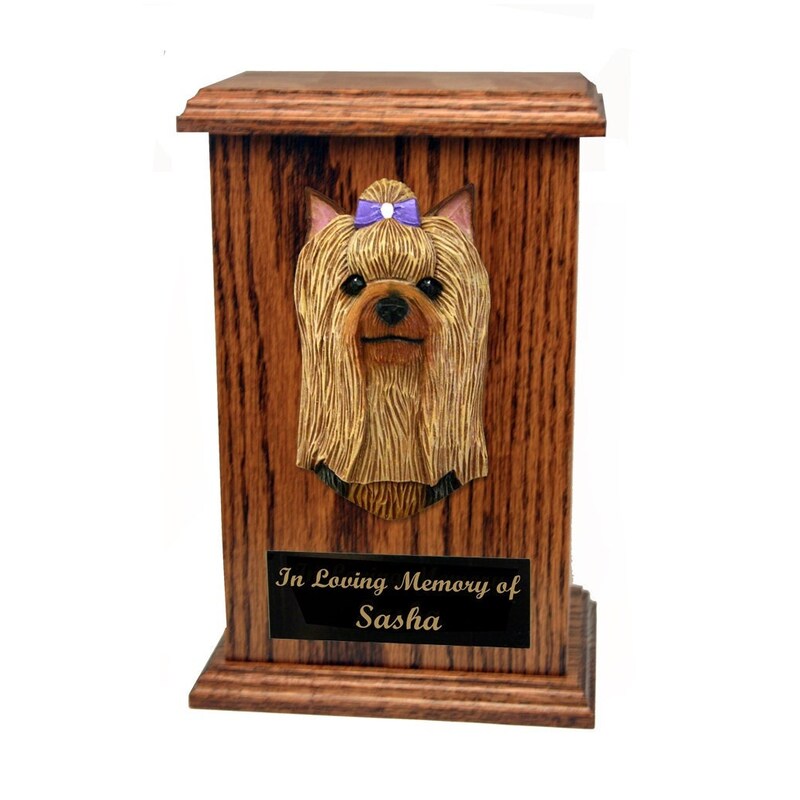 Yorkie Urn - Etsy