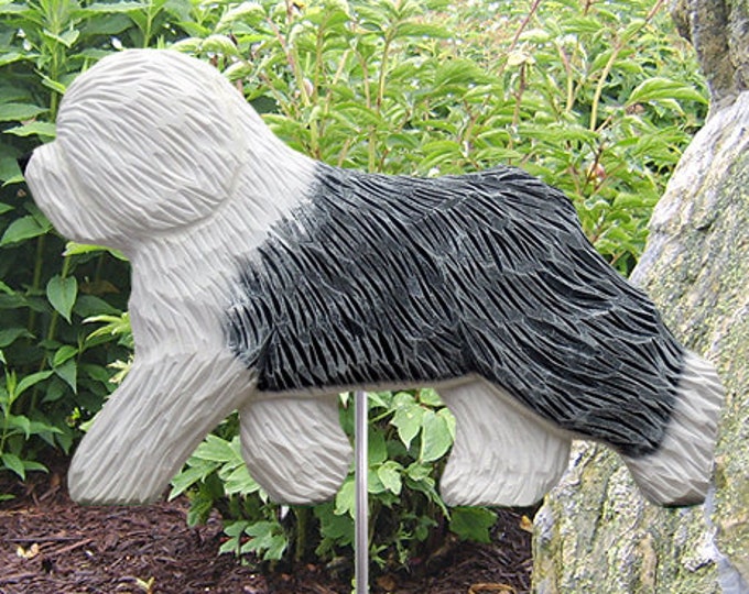 Old English Sheepdog Garden Stake - Etsy Old English Sheepdog Garden Stake - Etsy