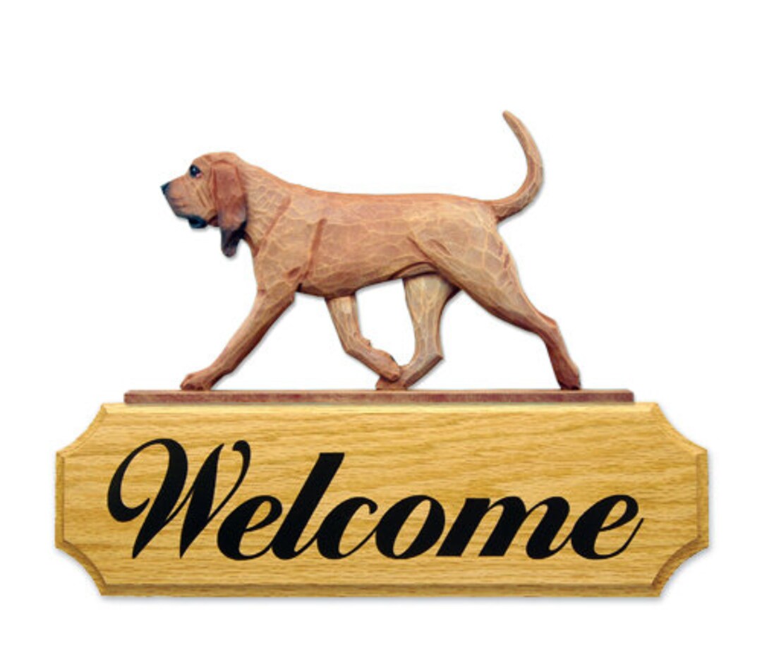 Bloodhound DIG Welcome Sign Multiple Colors Available - Etsy