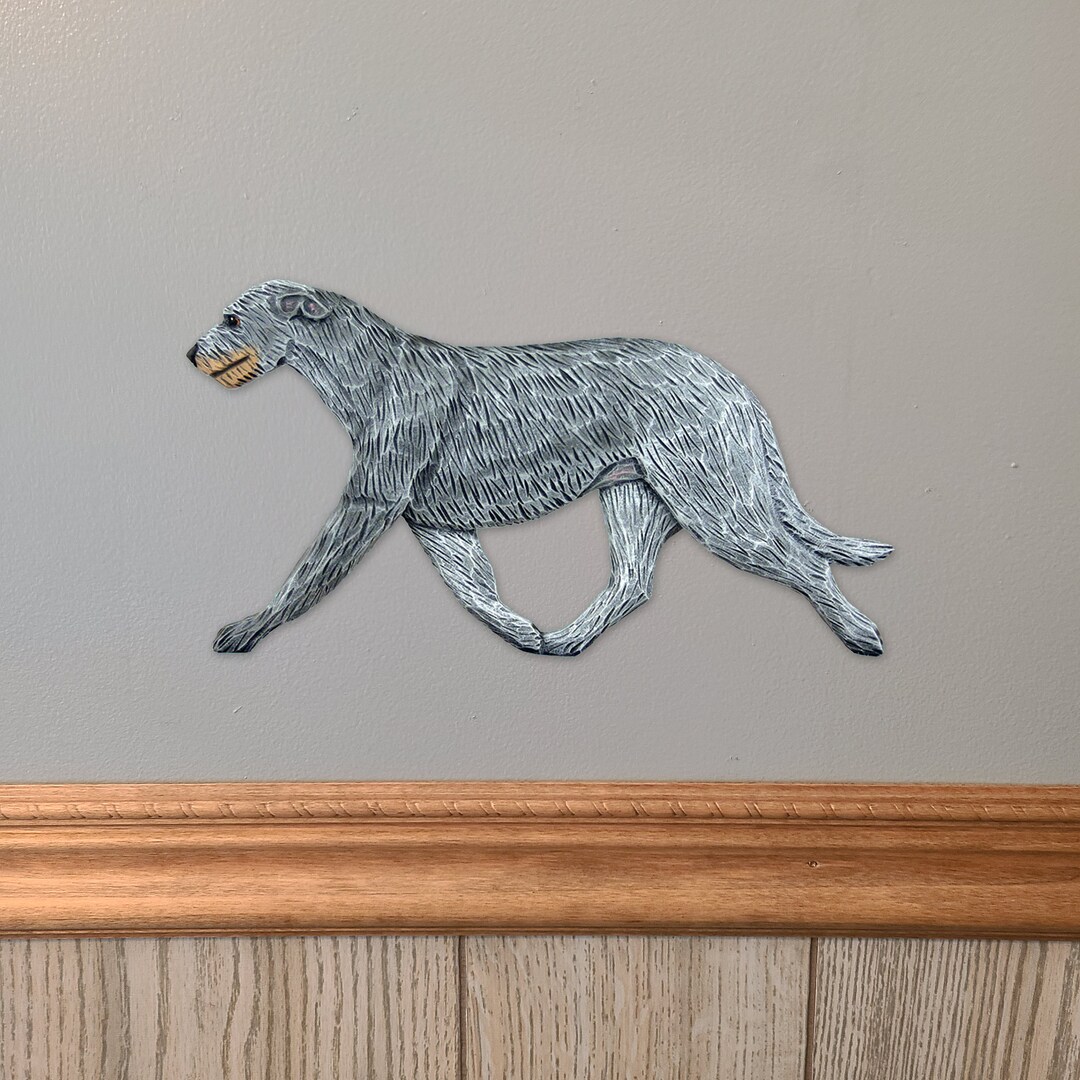 Irish Wolfhound DIG Wall Sculpture - Multiple Colors Available - Etsy