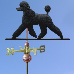 Poodle Weathervane - Individually Hand Carved and Custom Hand Painted ...