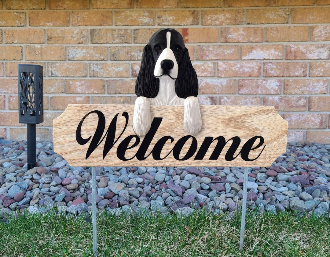 Springer Spaniel Topper Garden Sign - Etsy